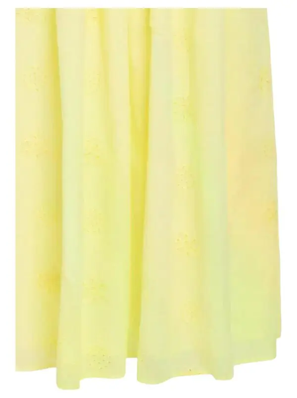 Thierry Colson Calliope Broderie Anglaise Midi Dress - Yellow