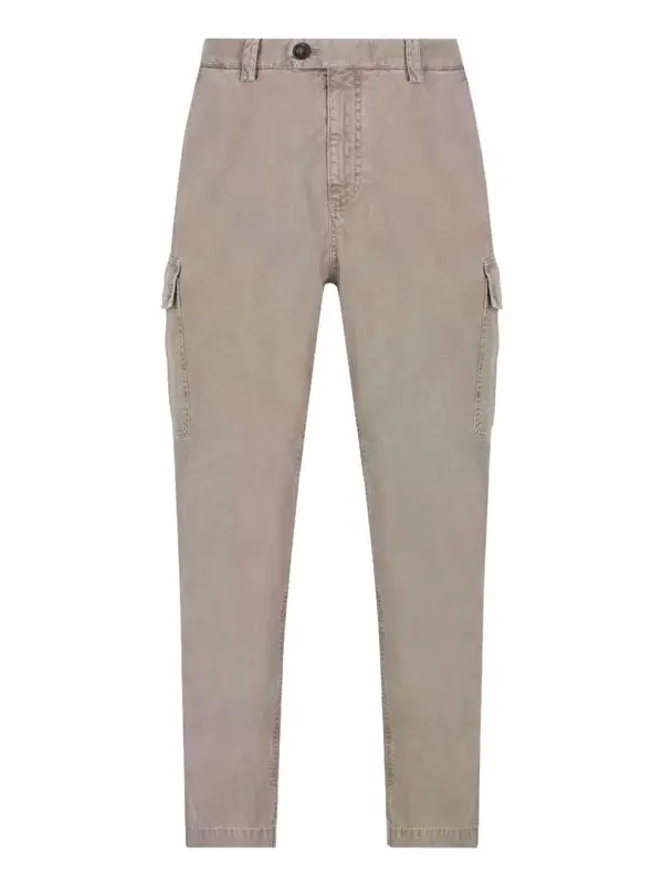 Brunello Cucinelli Granite Cotton Twill Cargo Pants - Grey