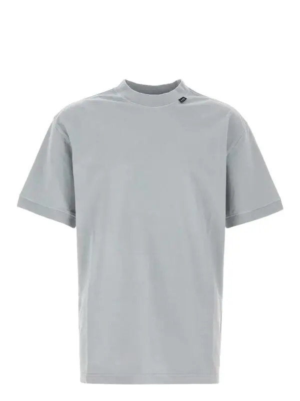 Prada Logo-tag Cotton T-shirt - Grey