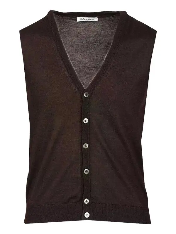 AL DUCA D’AOSTA 1902 Knitted Cashmere Vest - Brown