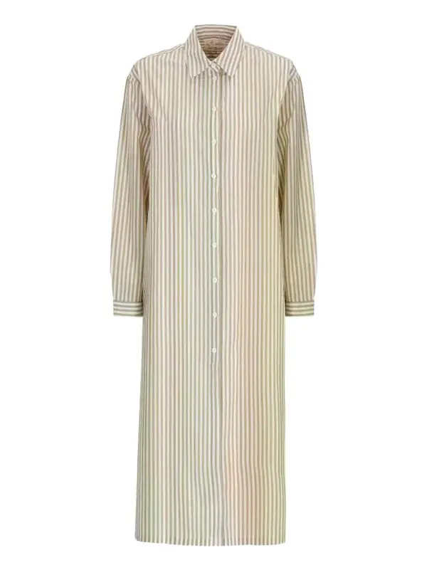 MC2 SAINT BARTH Adeline Striped Shirt - Neutrals