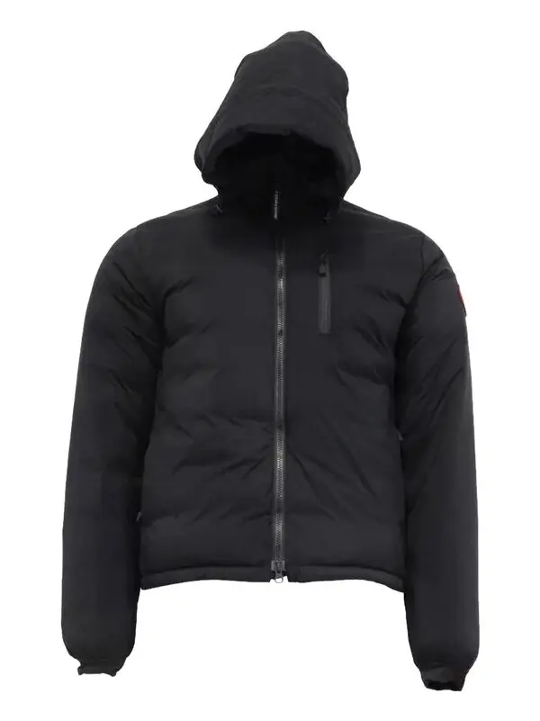 Canada Goose Lodge Hooded Down Jacket - Black