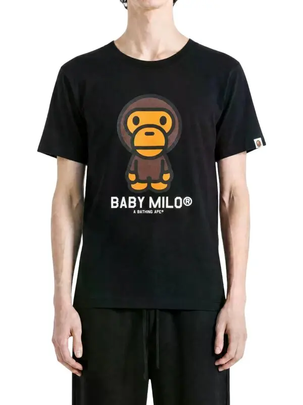 A BATHING APE Baby Milo T-shirt - Black