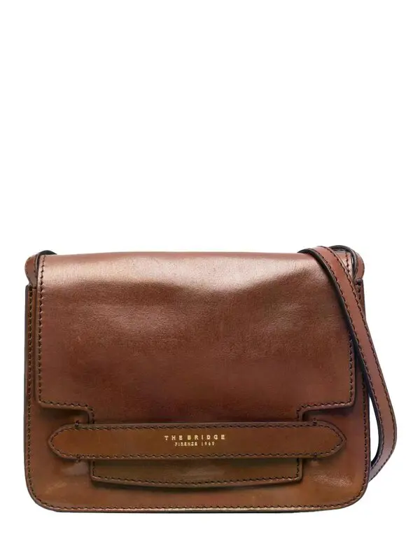 THE BRIDGE Lucrezia Leather Crossbody Bag - Brown