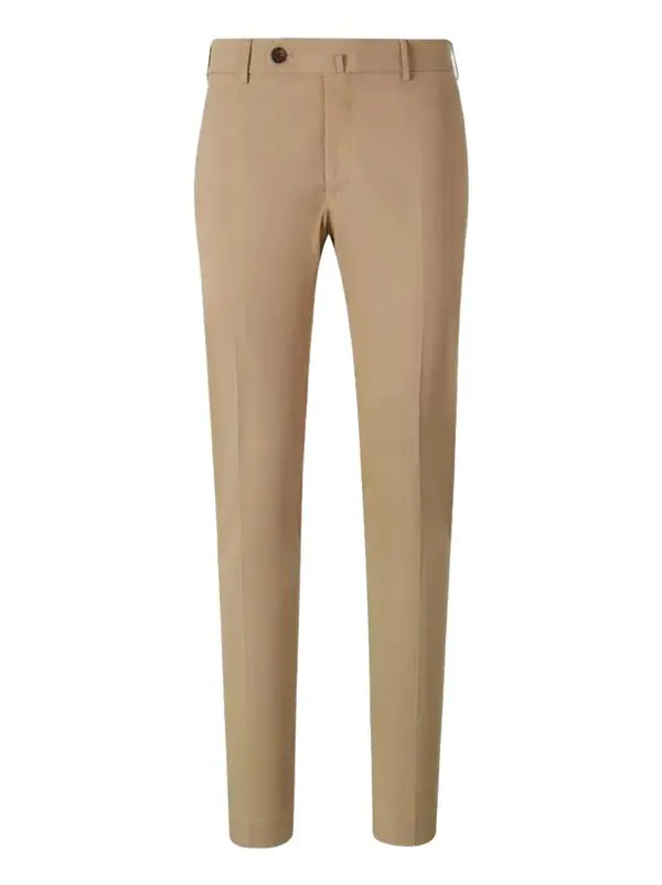 Incotex Pressed Crease Trousers - Neutrals