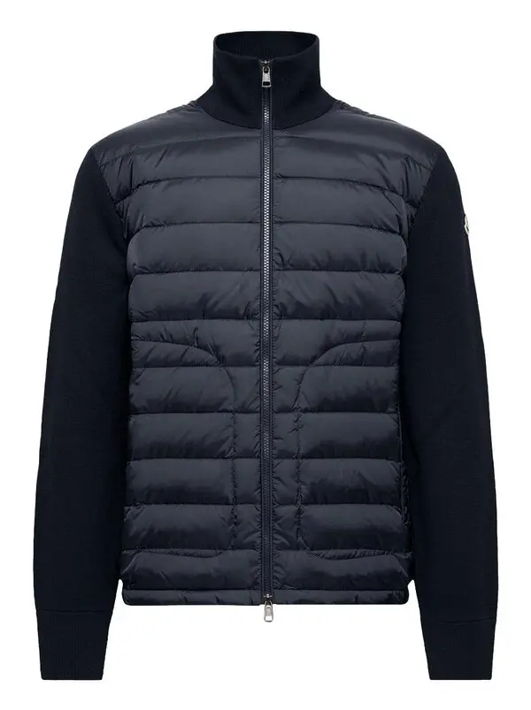 Moncler Padded Zip-up Cardigan - Blue