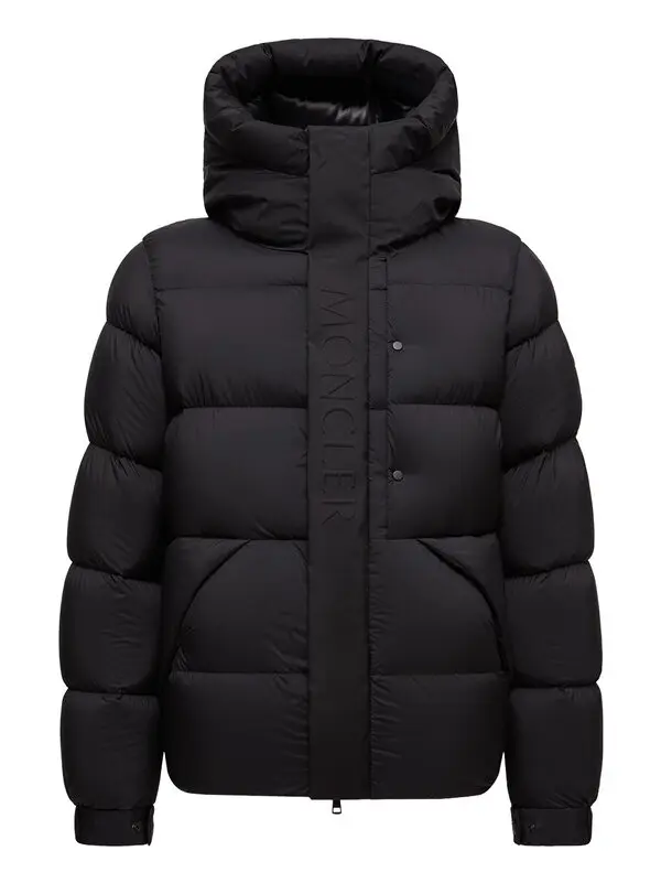 Moncler Madeira Hooded Short Down Jacket - Black