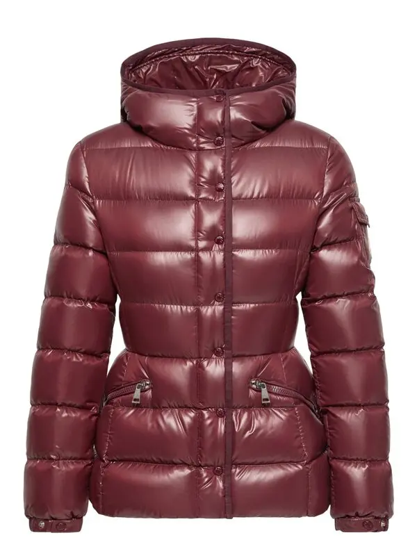 Moncler Barante Hooded Short Down Jacket - Red