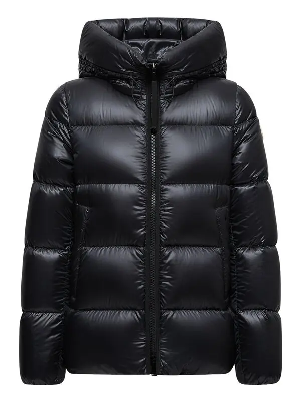 Moncler Serittes" Hooded Short Down Jacket - Black
