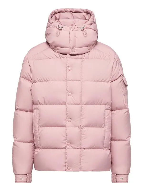Moncler Maya Hooded Short Down Jacket - Pink