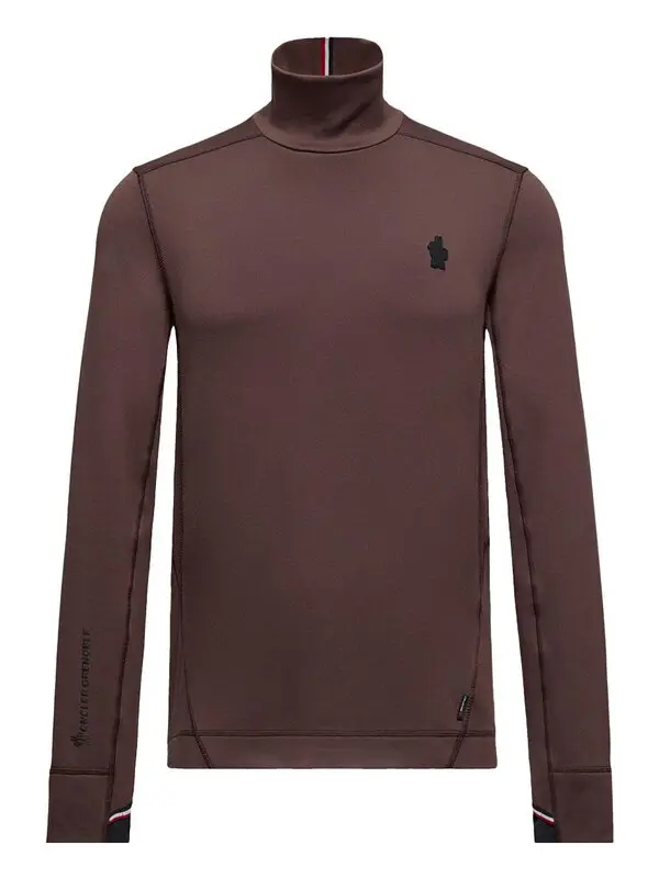 Moncler Polartec Performance Turtleneck - Brown