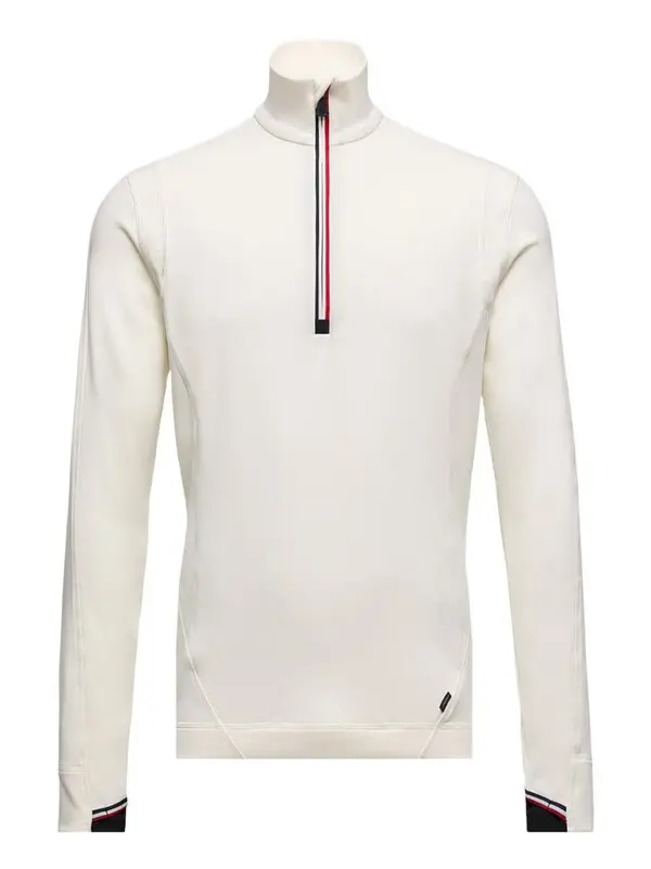 Moncler Polartec Half-zip Sweatshirt - White