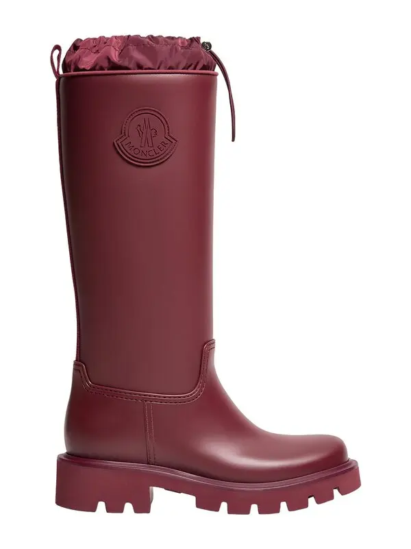Moncler Kickstream Knee-high Rain Boots - Red