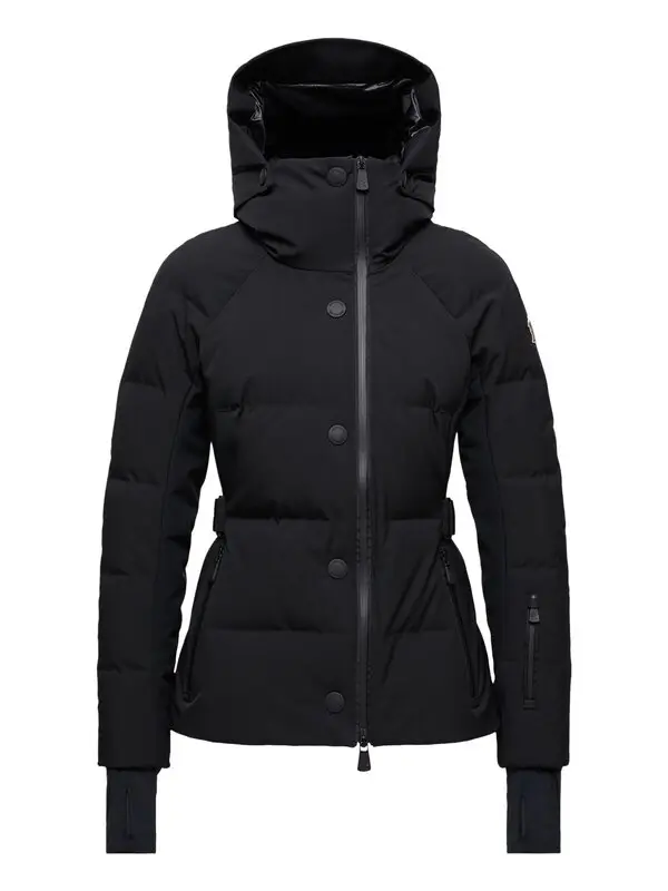 Moncler Guyane Hooded Insulated Ski Jacket - Black