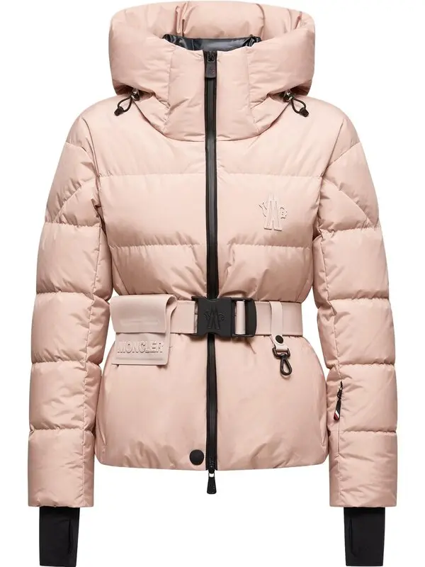 Moncler Bouquetin Hooded Insulated Ski Jacket - Pink