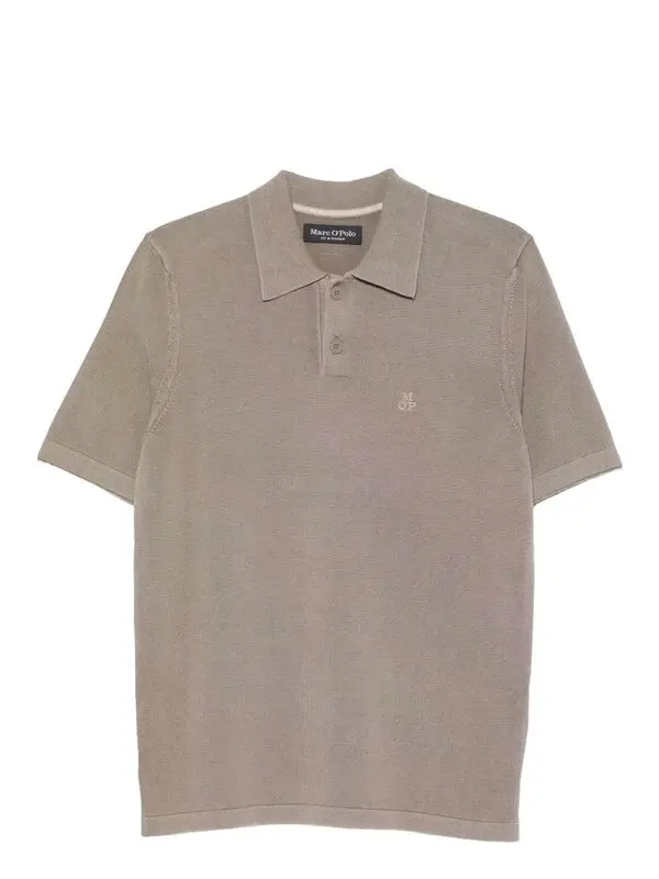 Marc O'polo Logo-embroidered Polo Shirt - Neutrals