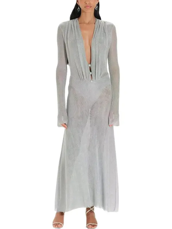MANURI Suki Moon Maxi Dress - Grey