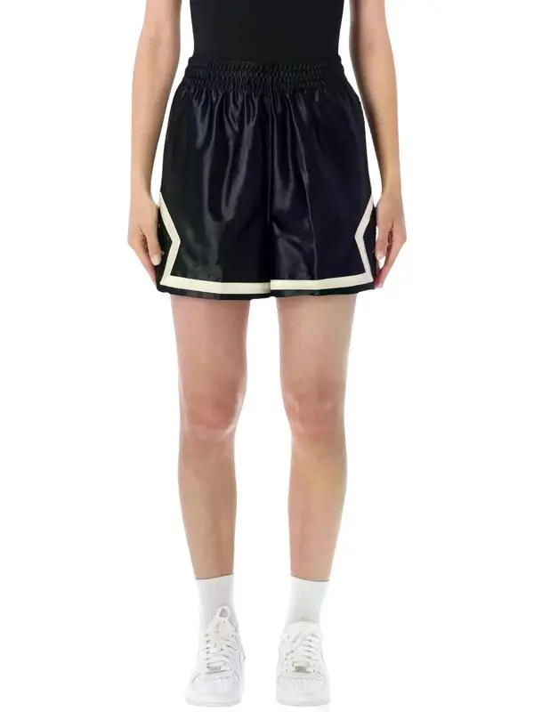 JORDAN Diamond Satin Shorts - Black