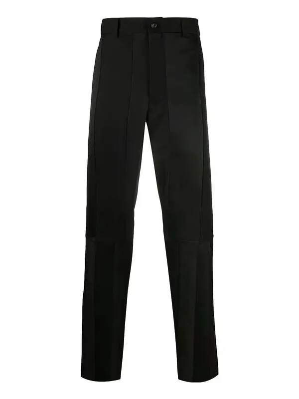 Comme Des Garçons Panelled Straight-leg Trousers - Black