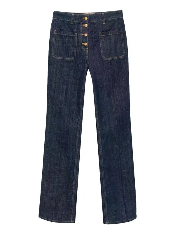 Valentino Garavani Button-fastening Jeans - Blue