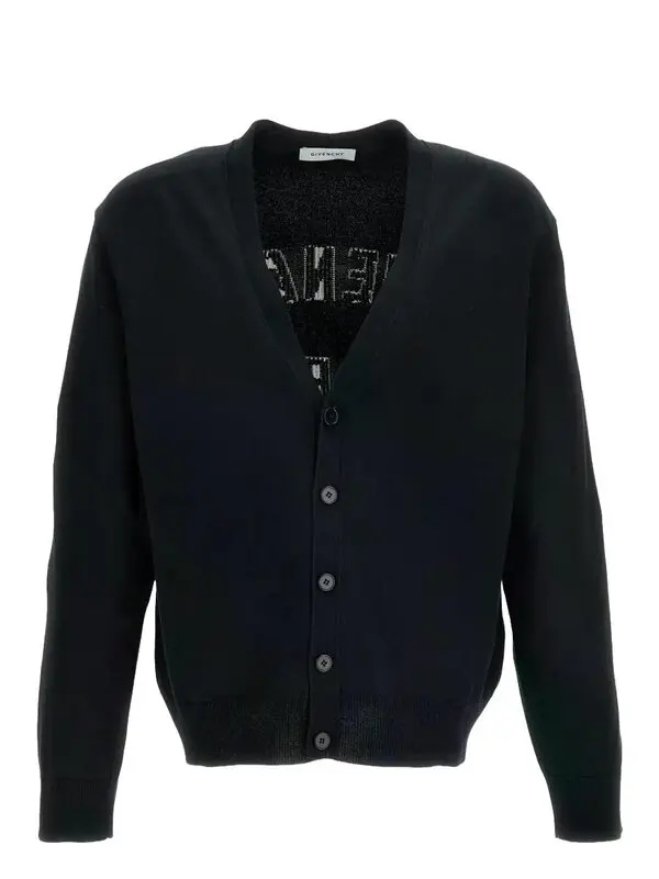 Givenchy V-neck Cardigan - Black