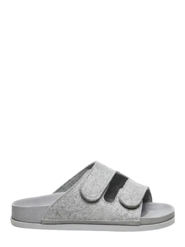 BIRKENSTOCK Logo Slippers - Gray