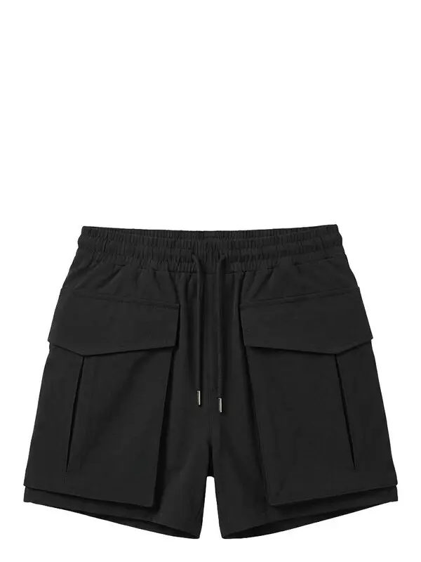 Dries Van Noten Loose Waist Rope Detail Shorts - Black