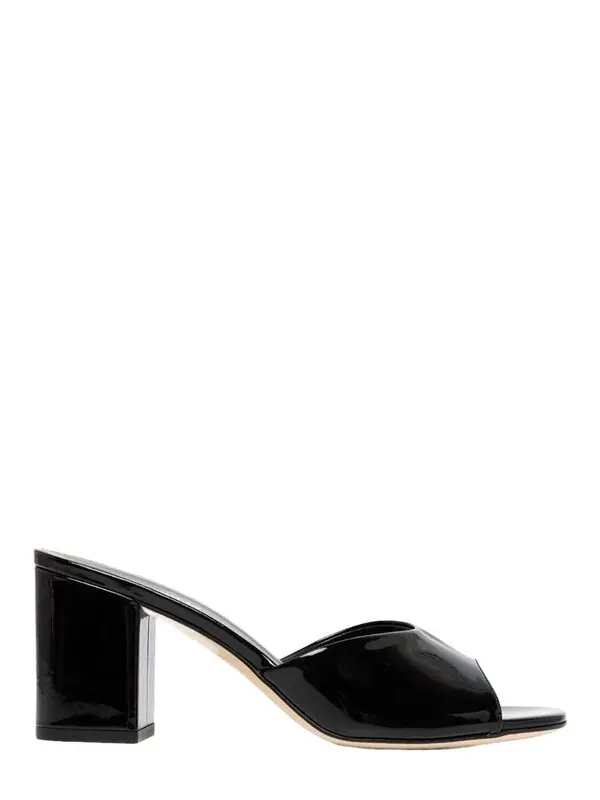 Paris Texas Anja Block Heel Sandals - Black