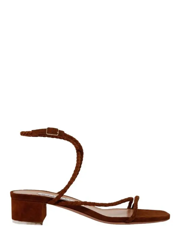 AQUAZZURA Luca Strap Sandals - Brown