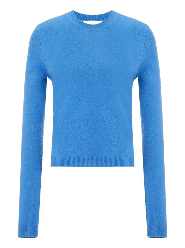 Nanushka Long-sleeved Crewneck Knitted Jumper - Blue
