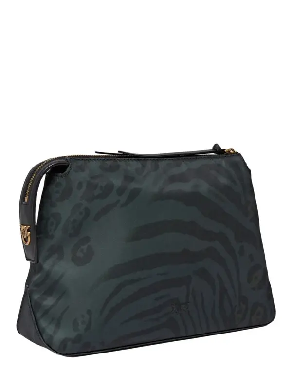 Pinko Printed Makeup Bag - Green/black