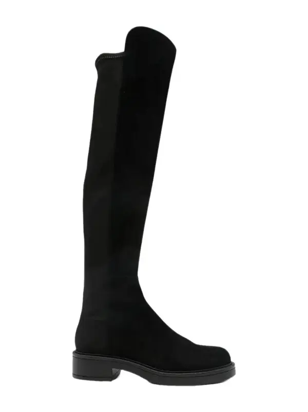 STUART WEITZMAN Celia Suede Over-the-knee Boots - Black