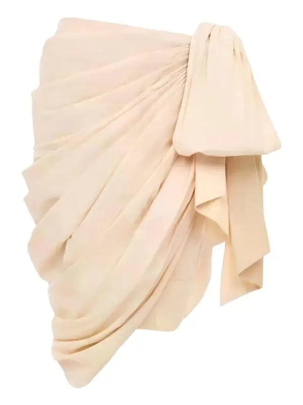 Chloé Draped Midi Skirt - Neutrals