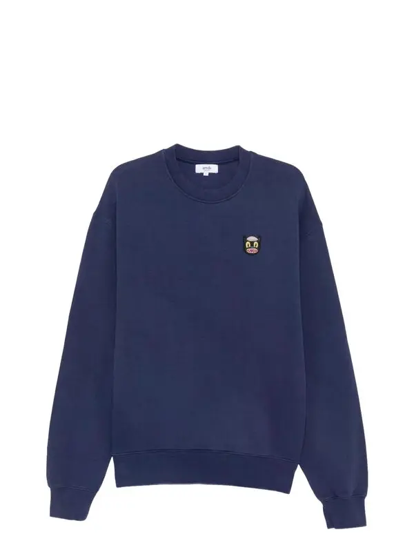 ARRELS BARCELONA Cat Patch Sweatshirt - Blue