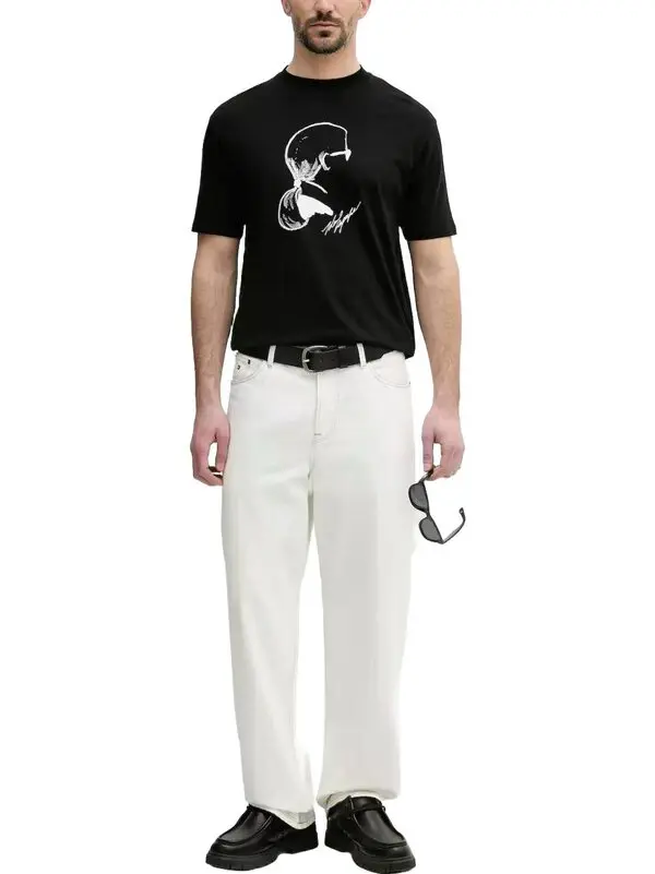 Karl Lagerfeld Graphic-print T-shirt - Black