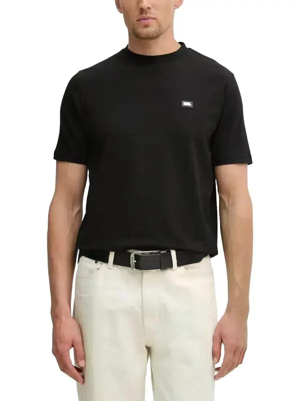 Karl Lagerfeld Logo-plaque T-shirt - Black