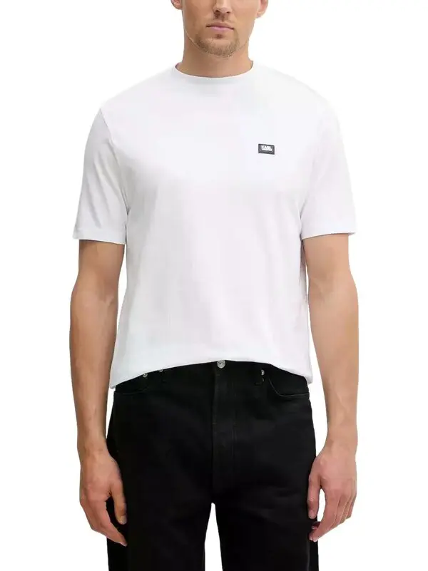 Karl Lagerfeld Logo-patch T-shirt - White