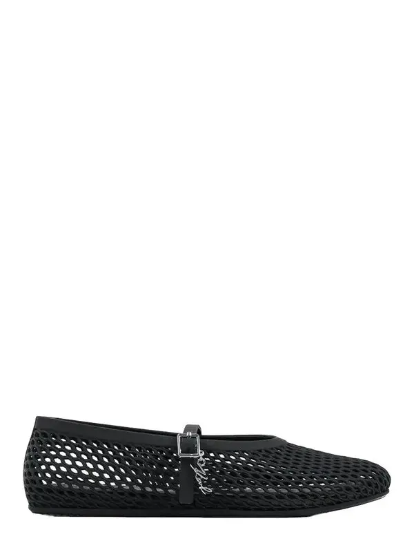 Karl Lagerfeld Jelly Mesh Ballet Flats - Black