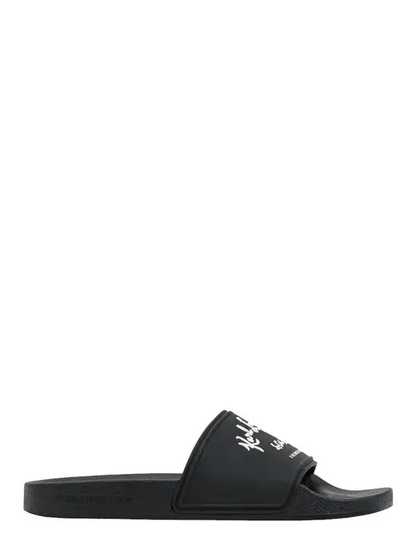 Karl Lagerfeld Logo Slides - Black
