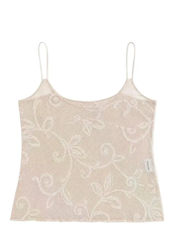 EMERGENCY ROOM Beige Floral Lace Camisole - Neutrals