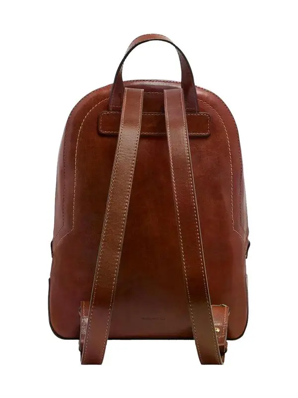 THE BRIDGE Leather Backpack - Brown