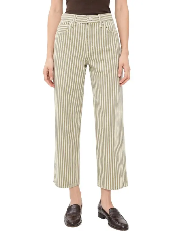 AMO Billie Cropped Jeans - Rally Stripe