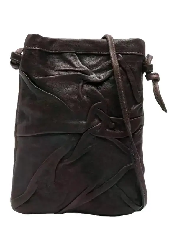 SOMMET Paloma Plump Leather Shoulder Bag - Brown