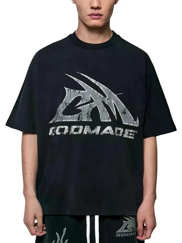 GODMADE Cotton T-shirt - Black