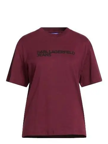 Karl Lagerfeld Organic Cotton Logo T-shirt - Red