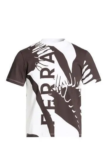 FERRAGAMO T-shirt Size Cotton - Brown