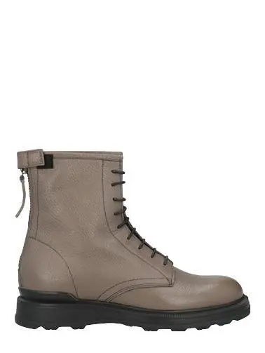 Woolrich Taupe Leather Lace-up Ankle Boots - Grey