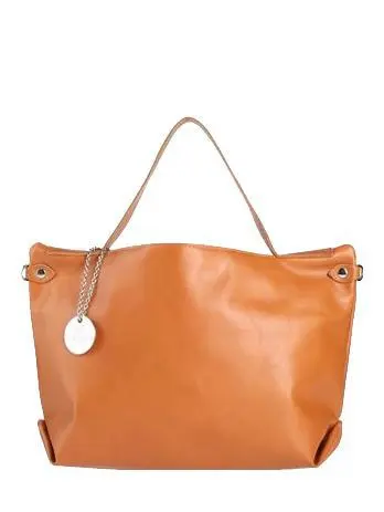LAURA DI MAGGIO Tan Calfskin Shopper Bag - Brown