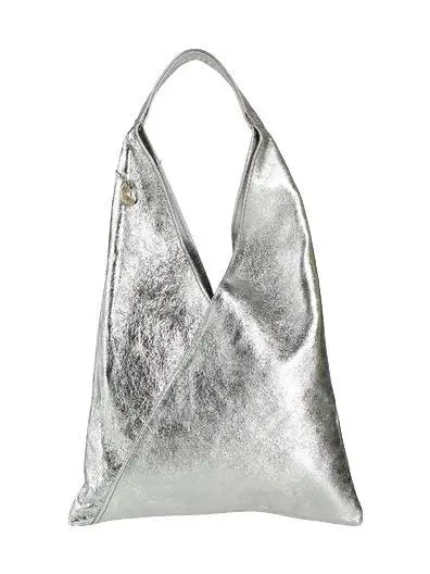 LAURA DI MAGGIO Calfskin Shopper Bag - Silver