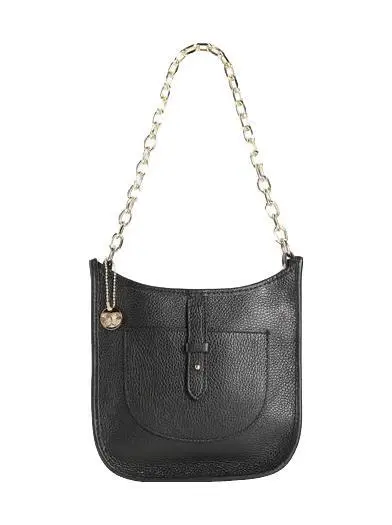 LAURA DI MAGGIO Calfskin Shoulder Bag - Black